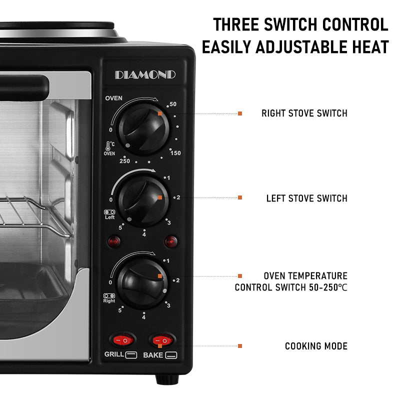 Diamond Brand - 30 Litre Mini Kitchen Oven